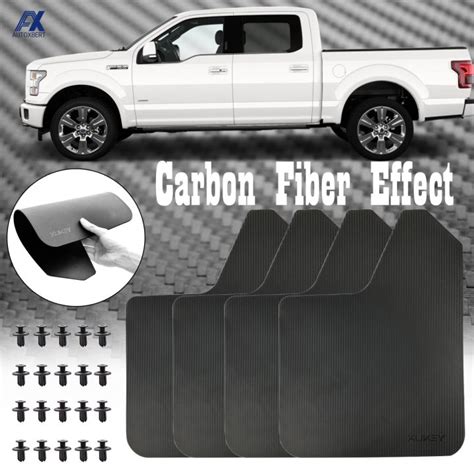 4pcs Mud Flaps Mudflaps Splash Guards Fender Flares Front Rear For Ford F150 F250 Raptor Ranger