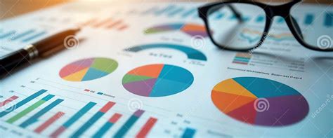 Data Driven Business Analysis Document With Vibrant Pie Charts Bar Graphs Financial