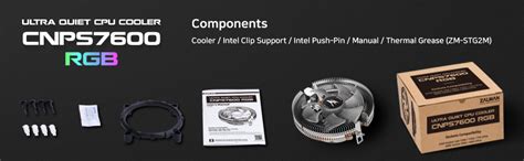 Amazon.com: Zalman CNPS7600 ARGB Fin CPU Cooler w/Easy Installation ...
