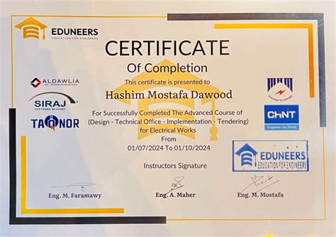 hashim dawood on linkedin i m happy to attend my summer internship 👷🏻‍♂️ at eduneers for