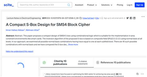 a compact s box design for sms4 block cipher