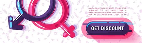 Fundo De Gênero Símbolo Sexual Feminino E Masculino Banner Horizontal Pôster Da Web