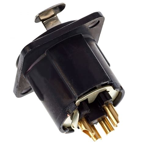 NEUTRIK NC4FD LX B Embase XLR 4 Pôles Femelle Plaqué Or Audiophonics