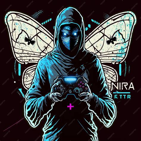 Premium Ai Image A Stealthy And Mysterious Butterfly Wearing A Ninja