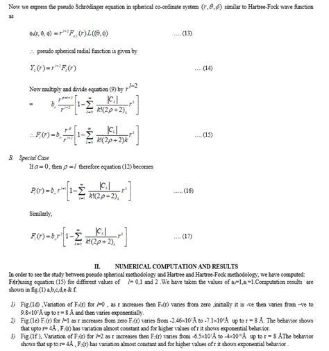 Study Of Radial Part Of Pseudo Wave Function Using Pseudo Spherical