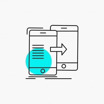 Data Synchronization Line Icon Vector Computer Connect Connecting PNG And Vector With