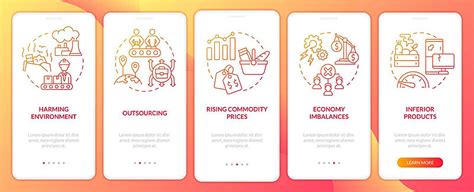 Drawbacks Of Red Gradient Onboarding Mobile App Screen That Features
