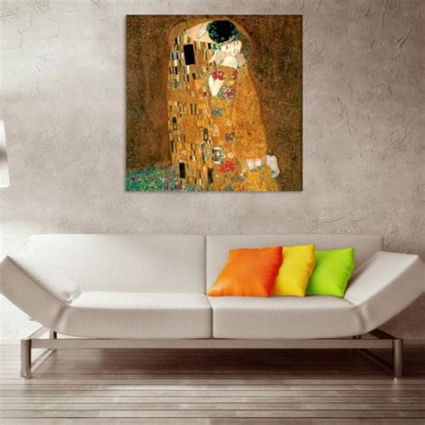 Lienzo O Canvas Sobre Bastidor Imagen Beso De Klimt Varios Tamaños