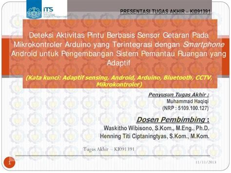 Pdf Deteksi Aktivitas Pintu Berbasis Sensor Getaran Pada Digilib