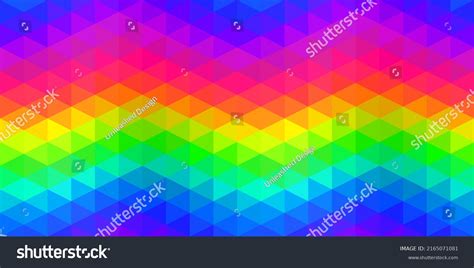 Seamless Colorful Rainbow Triangle Pattern Low Stock Illustration 2165071081 Shutterstock