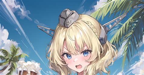 艦隊これくしょん お子ちゃまがビールなんか持ってると憲兵に補導されると脅されるコロ 月野原 行弥のイラスト Pixiv