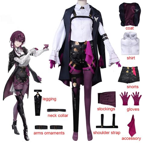 Game Honkai Star Rail Kafka Cosplay Costume Anime Two Dimensional Uniform Set Game Character