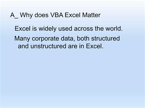 Introduction To Excel Vbamacros Pptx It And Internet Support Internet