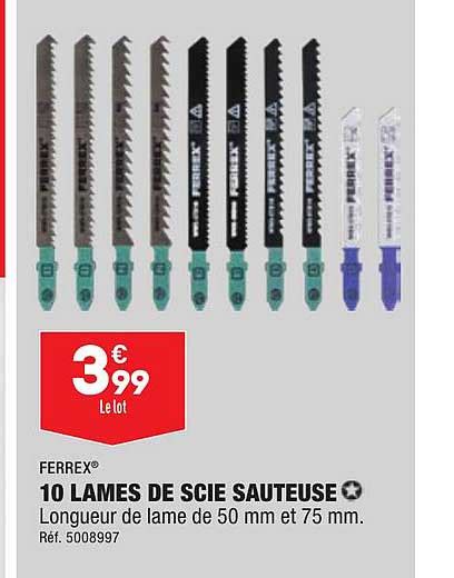 Promo 10 Lames De Scie Sauteuse Ferrex Chez Aldi ICatalogue Fr