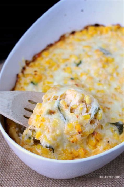 Cheesy Corn Pudding With A Kick About A Mom