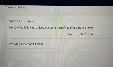Solved Content Attribution Question 51 Point Multiply Th