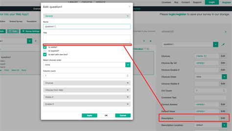 Question Description Only Shown In Advanced Panel But Not In Modal Dialog · Issue 602