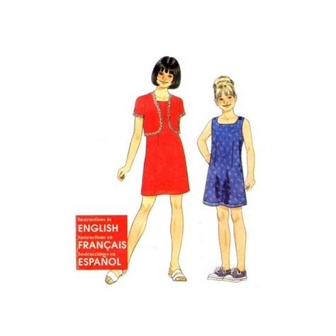 Girls Dress Bolero Jacket Simplicity 8760 Sewing Pattern Size 7 8 10 12