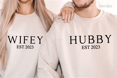 Hubby And Wifey Est 2023 SVG Just Married Svg Honeymoon
