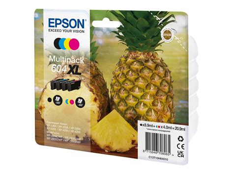 Epson Multipack 604 XL 4 Cartouches C13T10H64010 Couleur Pack En