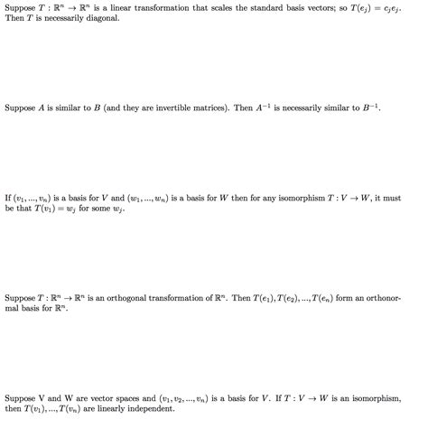 Matrices True And False Linear Algebra Question Mathematics Stack