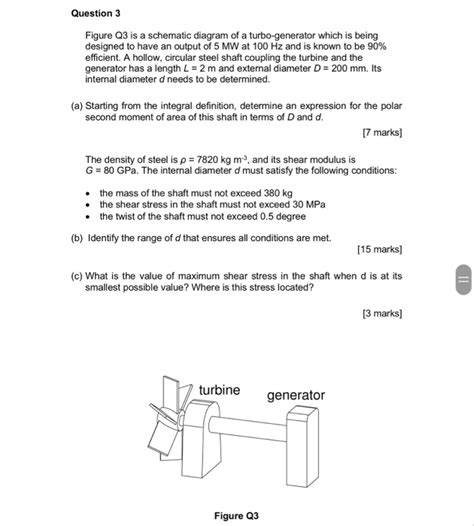 Solved Question 3 Figure Q3 Is A Schematic Diagram Of A Chegg Com