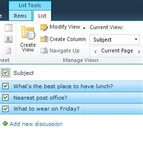 Internal Communities Sharepoint Discussion Groups John Norris Net