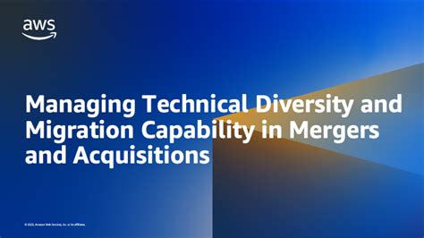 Managing Technical Diversity And Migration Capability In Mergers And