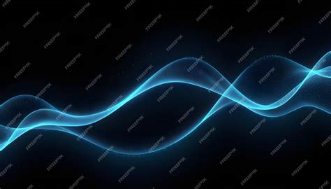 Premium Photo Abstract Waving Particle Technology Background Design Abstract Wave Moving Dots