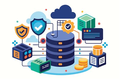 Illustration Depicting A Secure Cloud Database System With Integrated