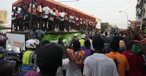 Jubilant Ivory Coast Football Fans Flock To Team S AFCON Victory Parade Africanews
