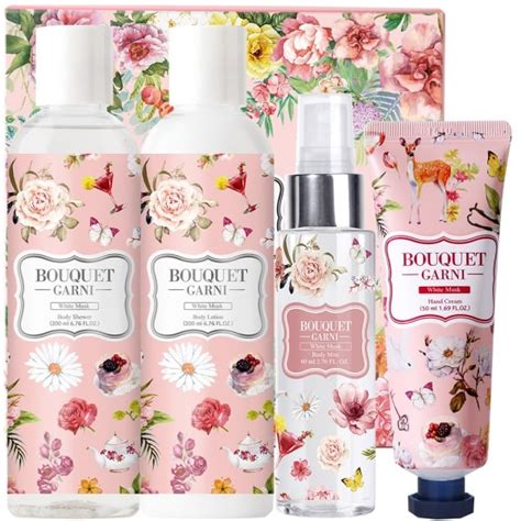 Bouquet Garni 身體護理禮品套裝 White Musk 沐浴露潤膚露身體噴霧護手霜