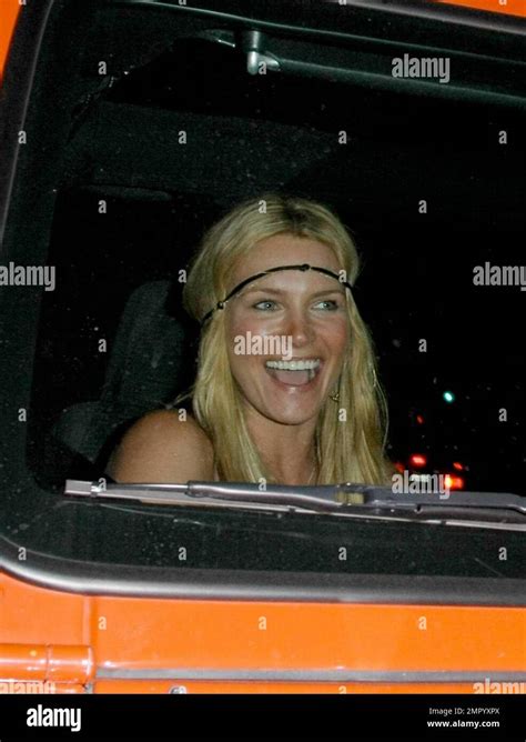 Natasha Henstridge Attends Elton Johns Birthday Bash At Hamburger