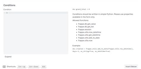 How To Use Frappedb Functions In Workflow Conditions Frappe Forum