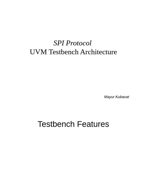 Spi Architecture Pdf