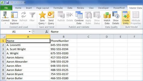 Lets Explore Excel Add In Of Master Data Services Of Sql Server 2012