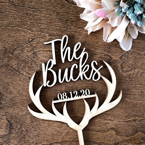 Deer Wedding Cake Topper Etsy