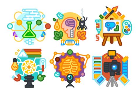 School Subjects Custom Designed Illustrations ~ Creative Market