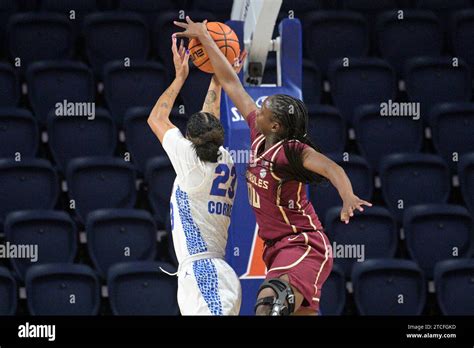 Florida State Guard Taniya Latson 00 Blocks A Shot By Florida Guard