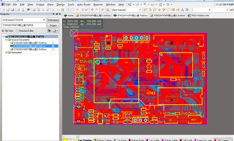 基于stm32h743iit6单片机w9825g6khmt29f4g08芯片 核心板硬件（原理图pcb封装库工程文件