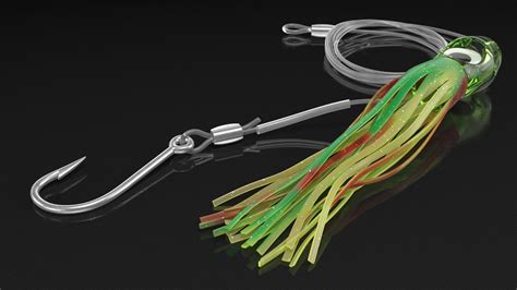 Squid Skirt Marlin Tuna Trolling Lure 3d Model 19 3ds Blend C4d