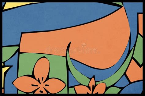 Abstract Illustration For Print Fabric Pattern For Use In Graphics