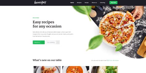 Jaw Dropping Recipe Website Design Examples