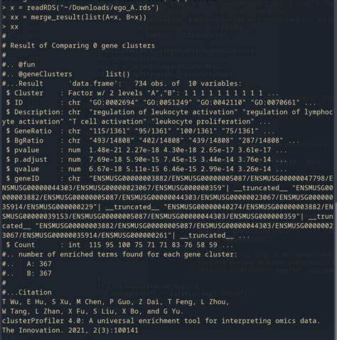 Merge Result Error Issue 473 YuLab SMU ClusterProfiler GitHub