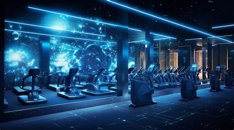 Premium Photo Interactive Gym With Starry Indigo