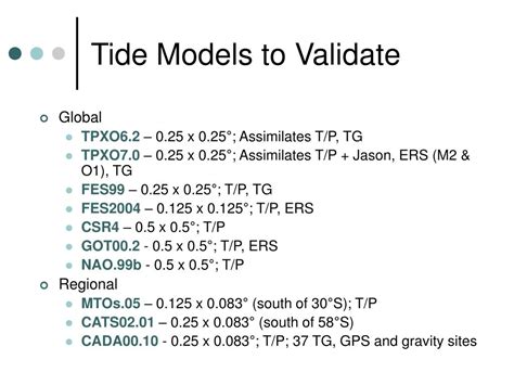 Ppt Validation Of Ocean Tide Models Around Antarctica Powerpoint