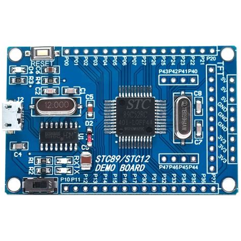 Stc C Microcontroller Development Board Blue