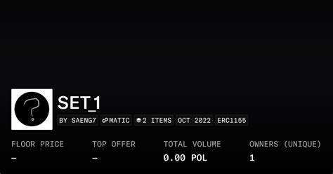 Set1 Collection Opensea Set1 Collection Opensea