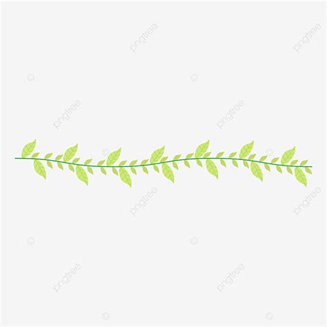 Línea Divisoria De Hoja Verde PNG dibujos Línea Divisoria Hoja Verde