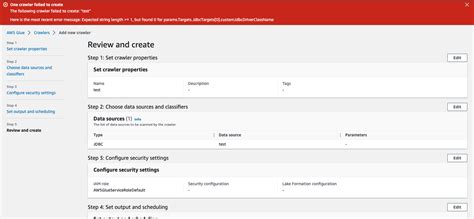 Amazon Web Services Aws Glue Crawler And Jdcbconnection Expected